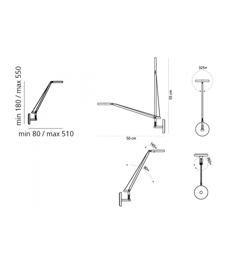 Demetra Micro Artemide Wall Lamp - Milia Shop