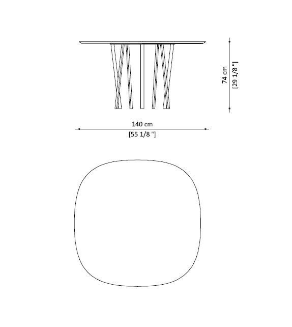 For Hall Squircle Table Paolo Castelli - Milia Shop