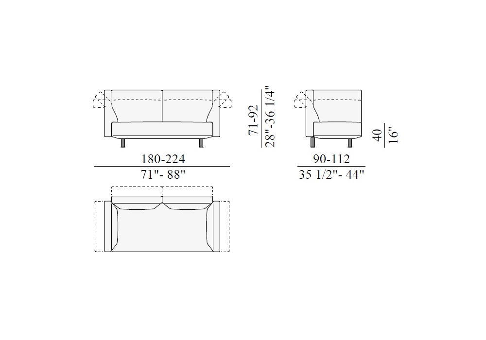 Essential Sofá Modular Edra - Milia Shop