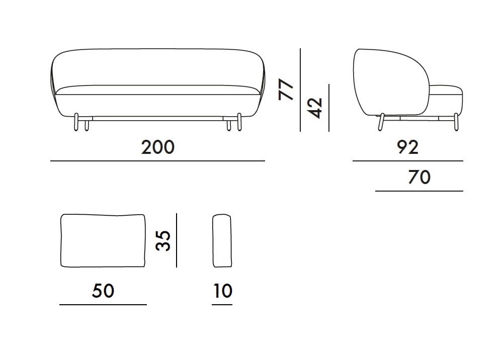 Lunam Kartell Canapé - Miliashop