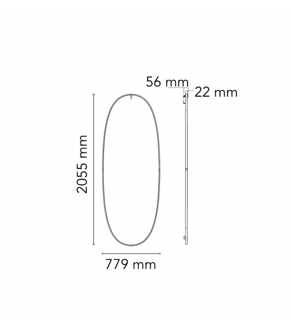 Ready for shipping - La Plus Belle Flos Mirror - Milia Shop