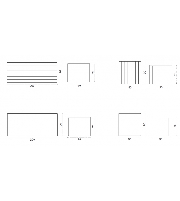 Esedra Ethimo Table - Milia Shop