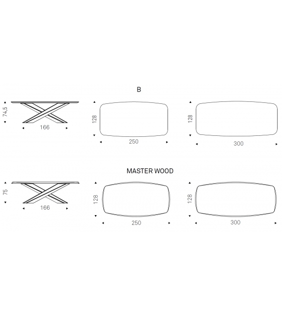 Lancer Wood Table Cattelan Italia - Milia Shop