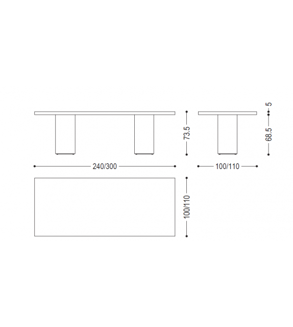 Boss Basic Riva 1920 Table - Miliashop