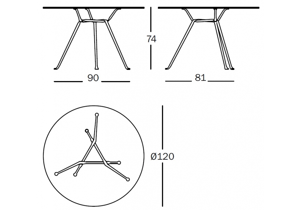 Officina Magis Round Dining Table - Miliashop