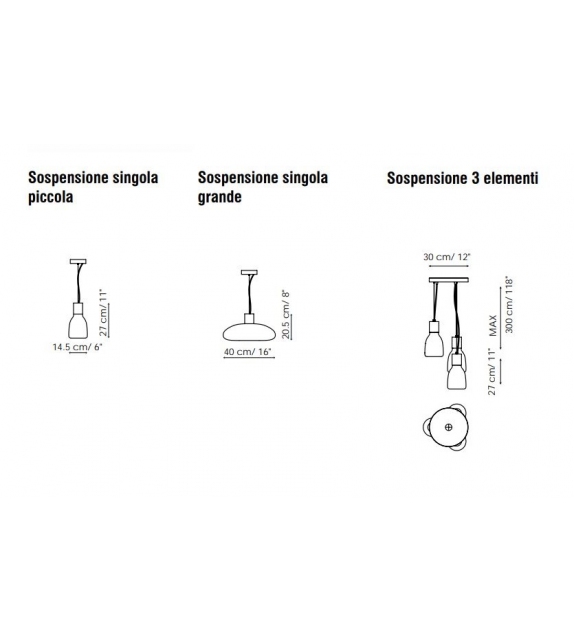 Acquerelli Bonaldo Lampada a Sospensione - Milia Shop