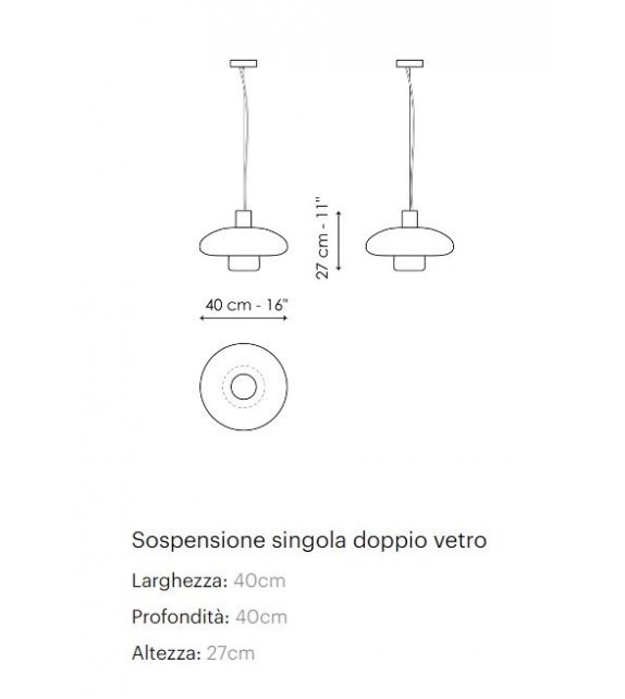 Acquerelli Double Bonaldo Lampada a Sospensione - Milia Shop