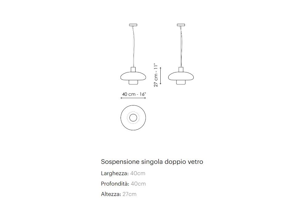 Acquerelli Double Bonaldo Lampada a Sospensione - Milia Shop