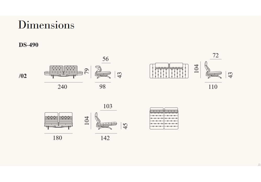 DS-490 De Sede Divano - Miliashop