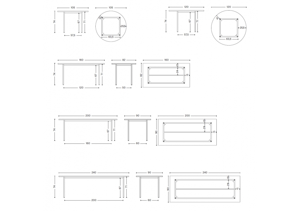 Two Colour Table Hay Miliashop Two Colour Table Hay Miliashop