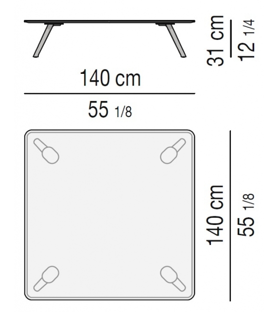 Sullivan Square Coffee Table Minotti - Milia Shop