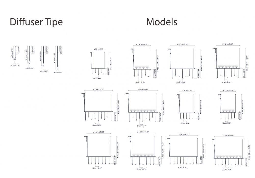 Skybell Linear Bover Lámpara de Suspensión - Milia Shop