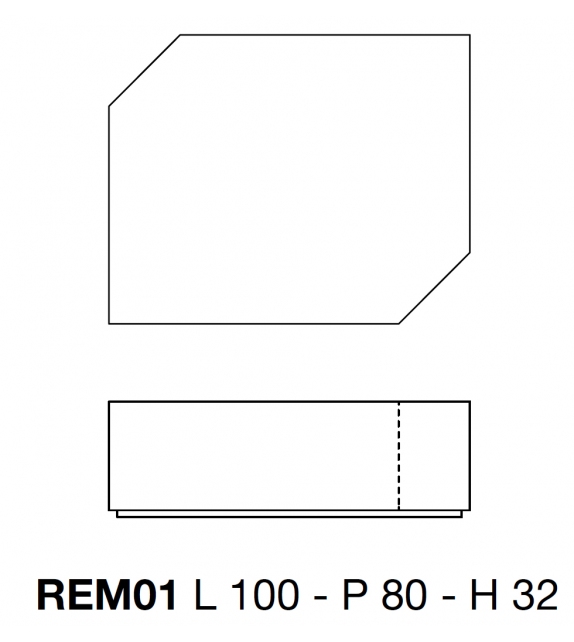 Remis Glas Italia Coffee Table - Milia Shop