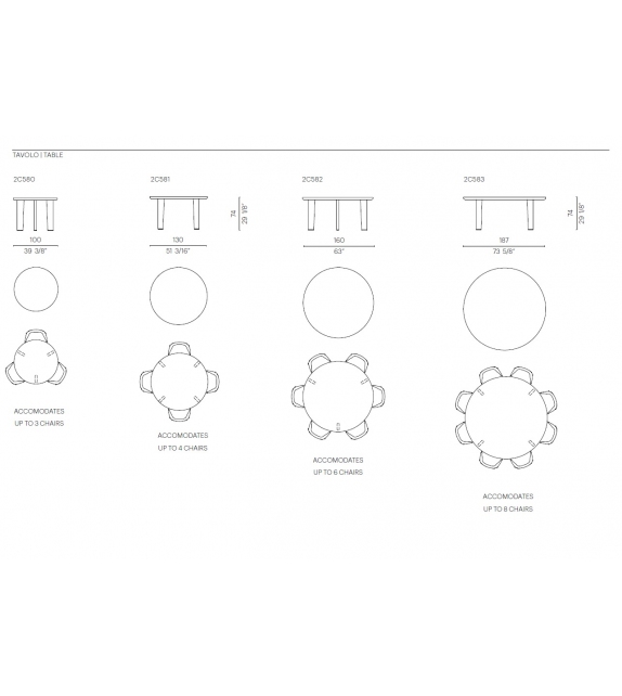 Arnold Flexform Tisch - Milia Shop
