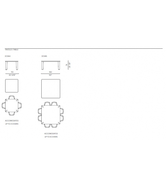 Arnold Flexform Tisch - Milia Shop