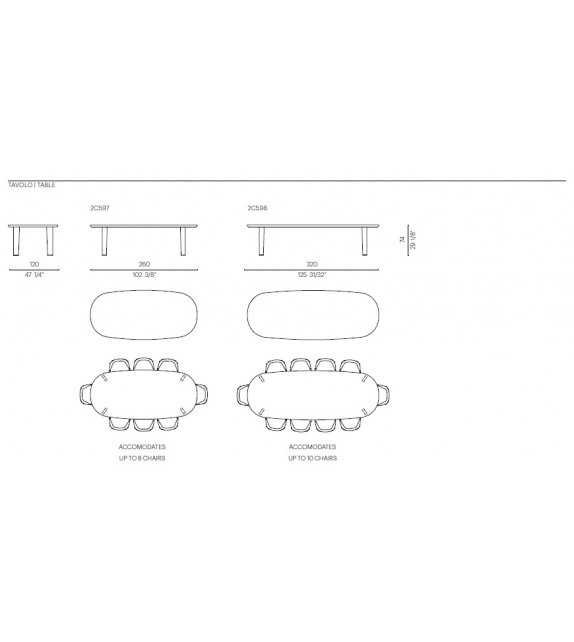 Arnold Flexform Tisch - Milia Shop