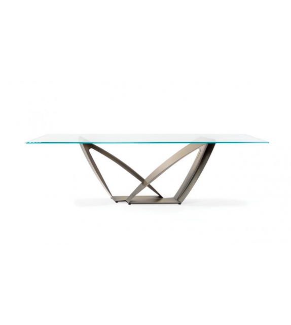 Apeiron 72 Reflex Angelo Table with Glass Top - Milia Shop