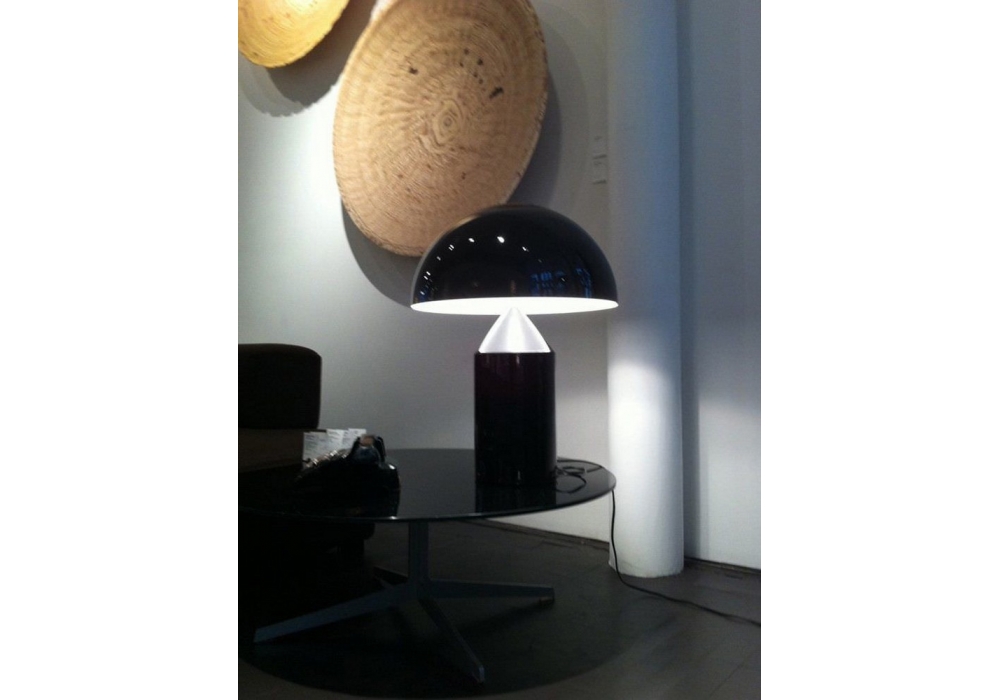 Atollo Lampada Da Tavolo Black Oluce - Milia Shop