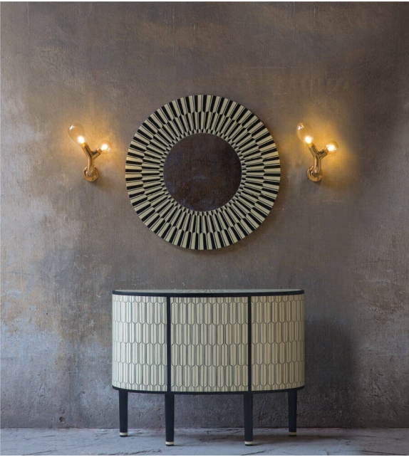 The Double Bulb Wall Light Scarlet Splendour - Milia Shop