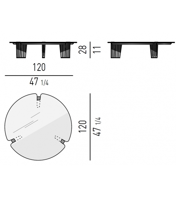 Jacob Minotti Round Coffee Table - Milia Shop